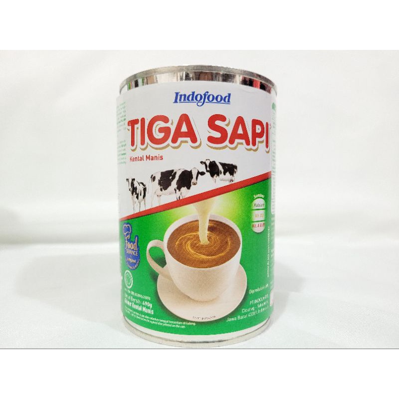 Jual Susu Tiga sapi kental manis | Susu kental manis Tiga sapi kaleng ...