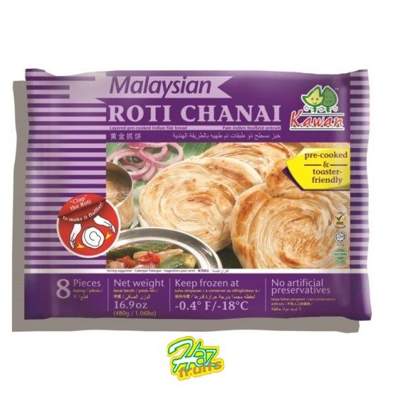 Jual Kawan Food Roti Chanai Malaysian 8 pcs - 480 Gram | Shopee Indonesia