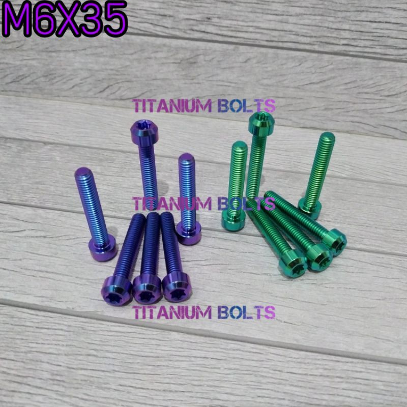 Jual Baut Titanium CVT M6X35 Honda Beat Vario Scoopy Spacy PCX Genio ...