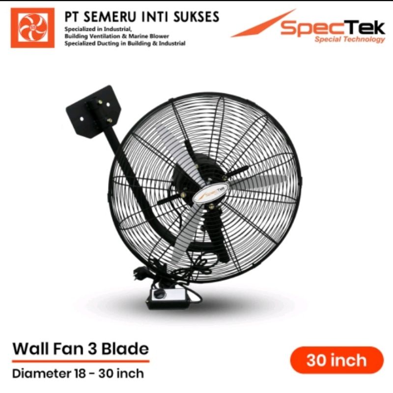 Jual SPECTEK Kipas Angin Dinding 30 Inch Wall Fan Besi Tembok Industri ...