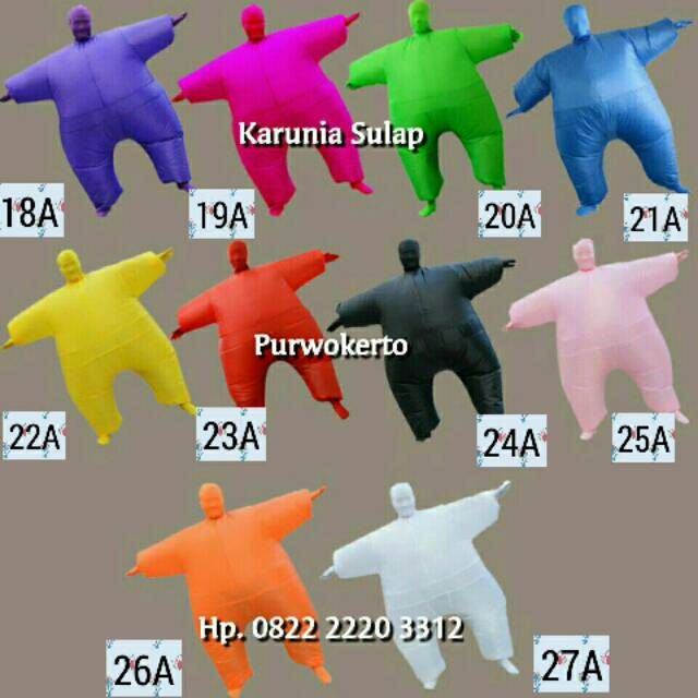 Jual KOSTUM FULL ANEKA WARNA COSPLAY BADUT PESTA FESTIVAL CARNAVAL ...