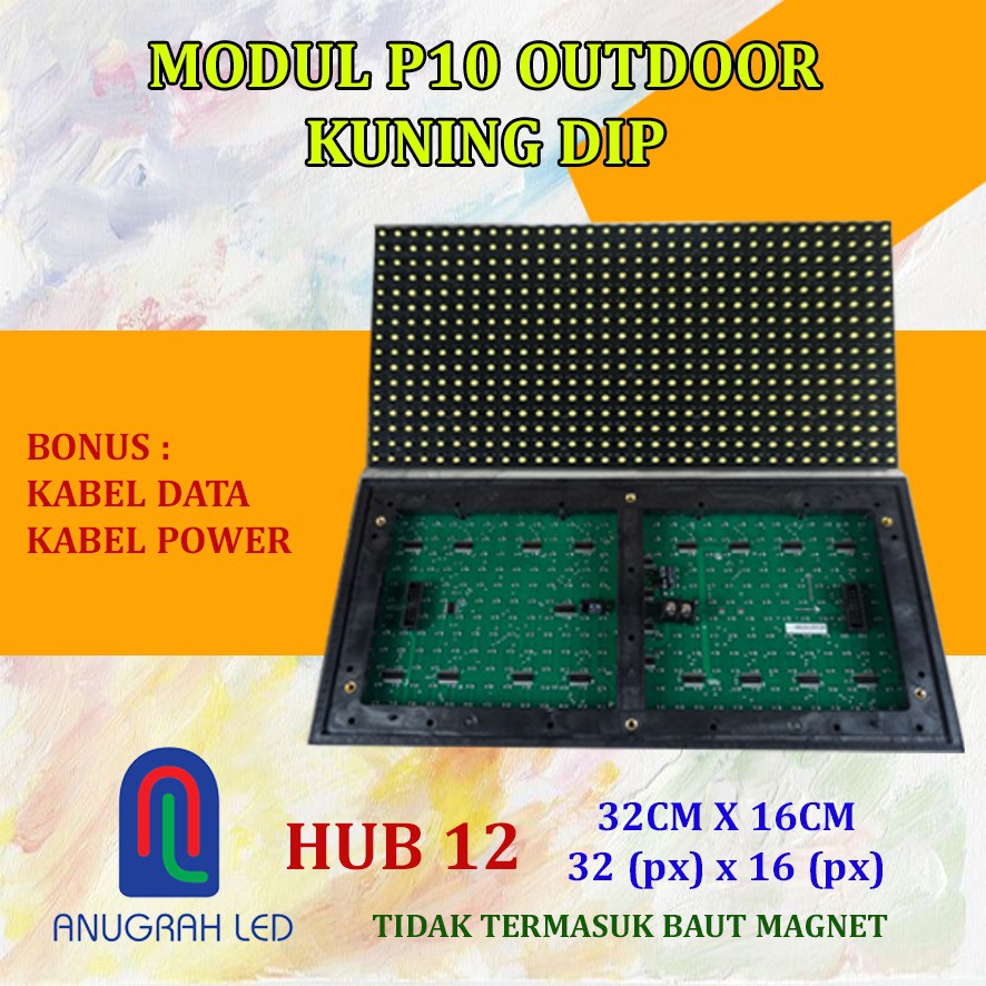 Jual MODUL LED PANEL RUNNING TEXT P10 DIP KUNING OUTDOOR | Shopee Indonesia