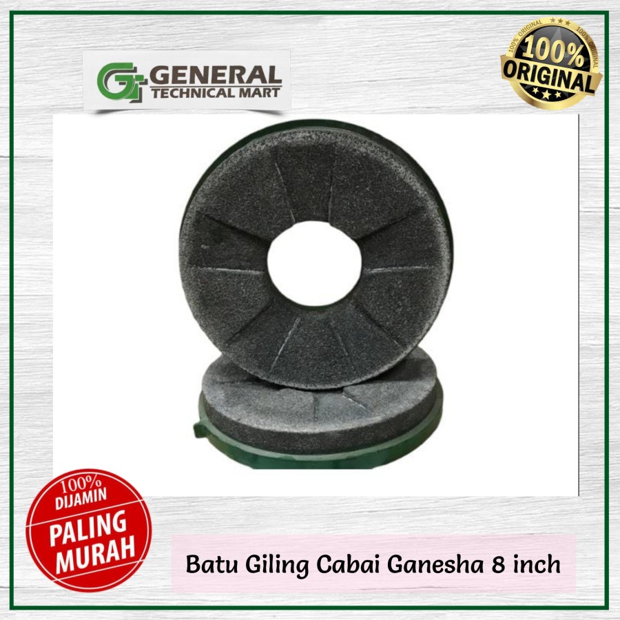 Jual Batu Gilingan/Grinder Cabai dan Bumbu merk GANESHA 8 Inch | Shopee ...