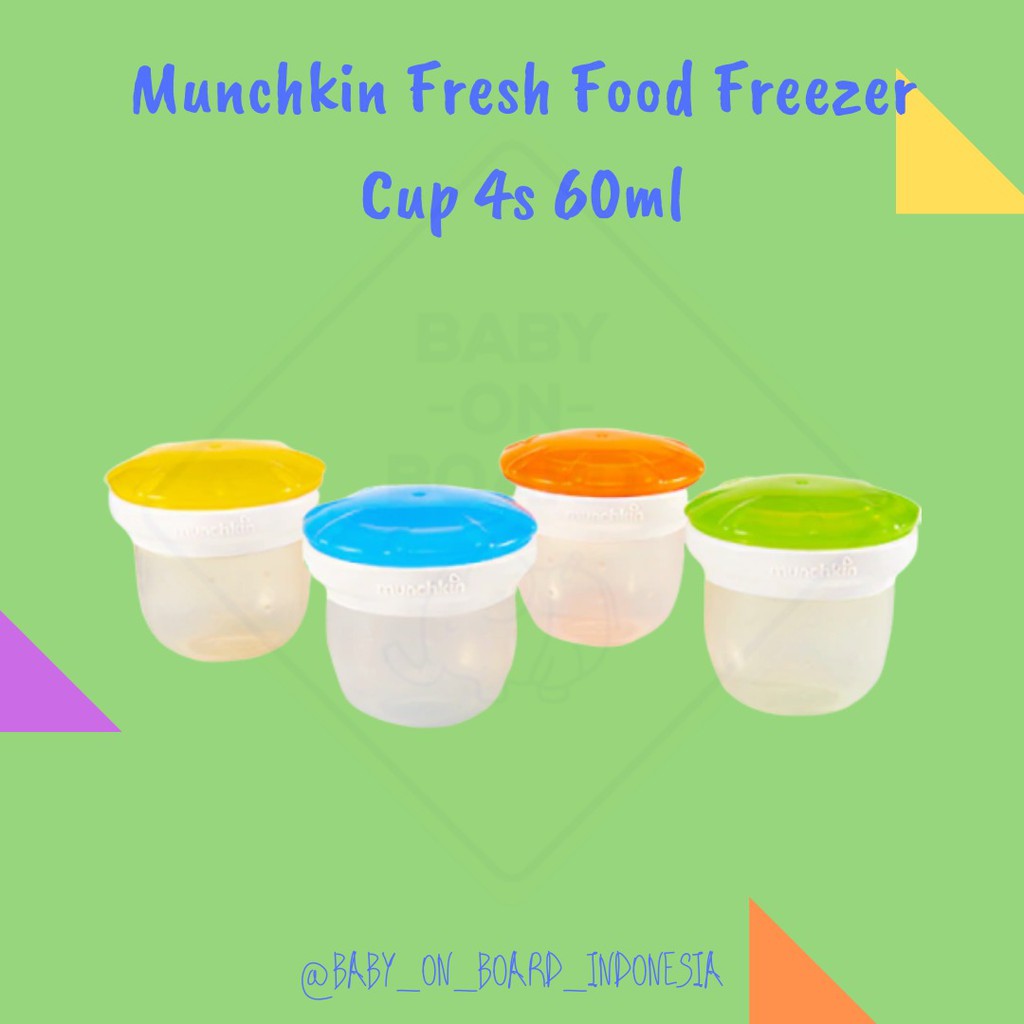 Jual Munchkin Fresh Food Freezer Cup 4’s 60ml | Shopee Indonesia