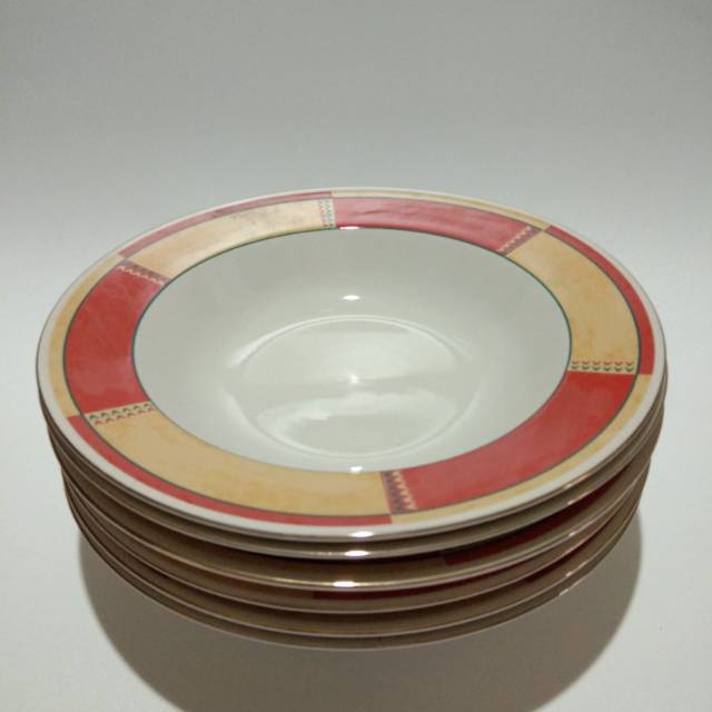 Jual PIRING MAKAN SOP 23CM (SANGO KERAMIK) | Shopee Indonesia