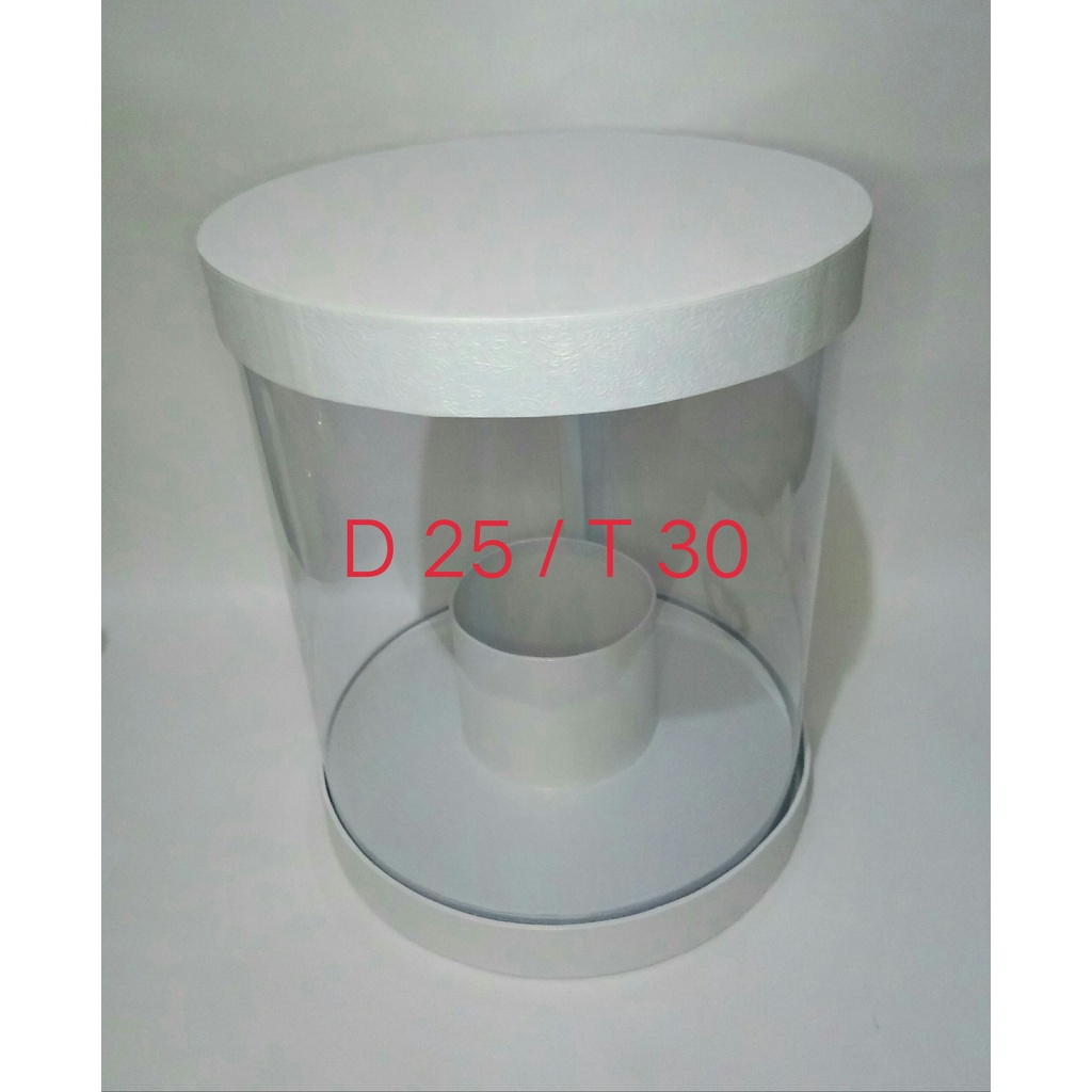 Jual Bloom Box Tabung Mika D25 Tinggi 30/Bloom Box Mika Bulat ...