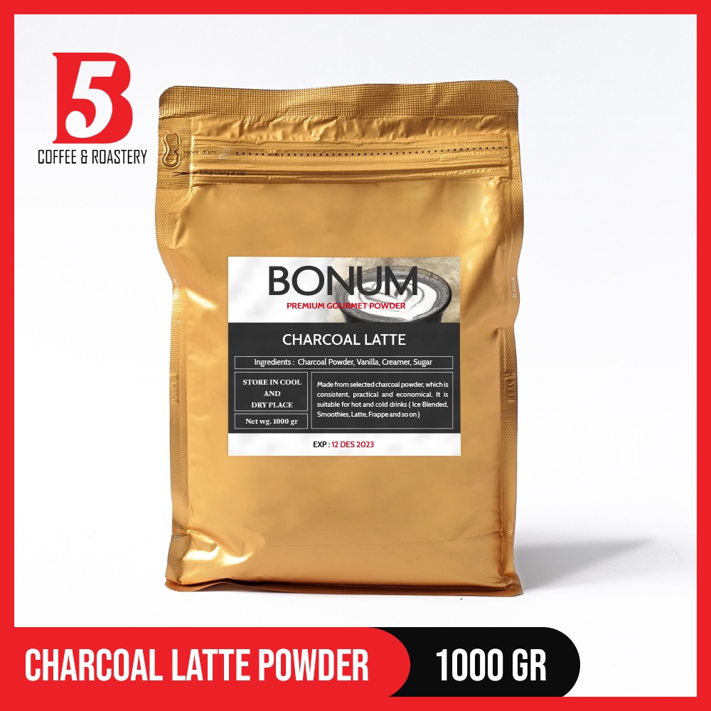 Jual Charcoal Latte Powder Merk Bonum 1kg | Shopee Indonesia
