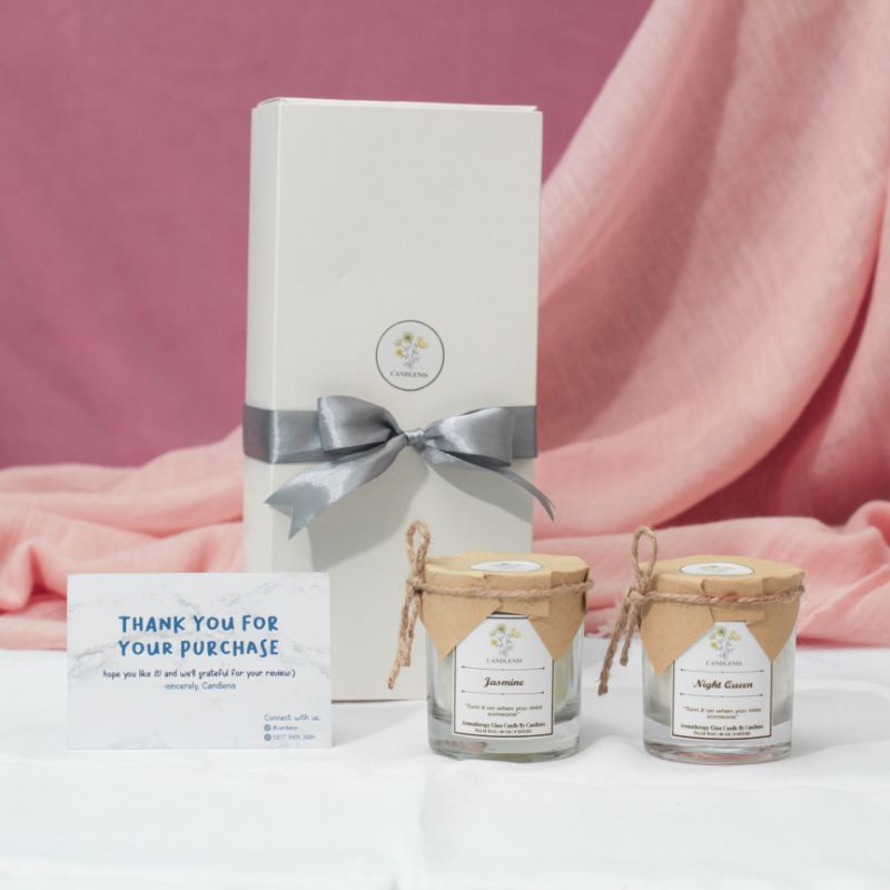 Jual SCENTED CANDLE HAMPERS GIFT BOX PREMIUM LILIN AROMATERAPI TERMURAH ...