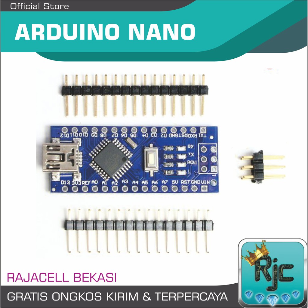 Jual Nano V3 Compatible Board for Arduino Nano R3 Unsoldered Pin TANPA ...