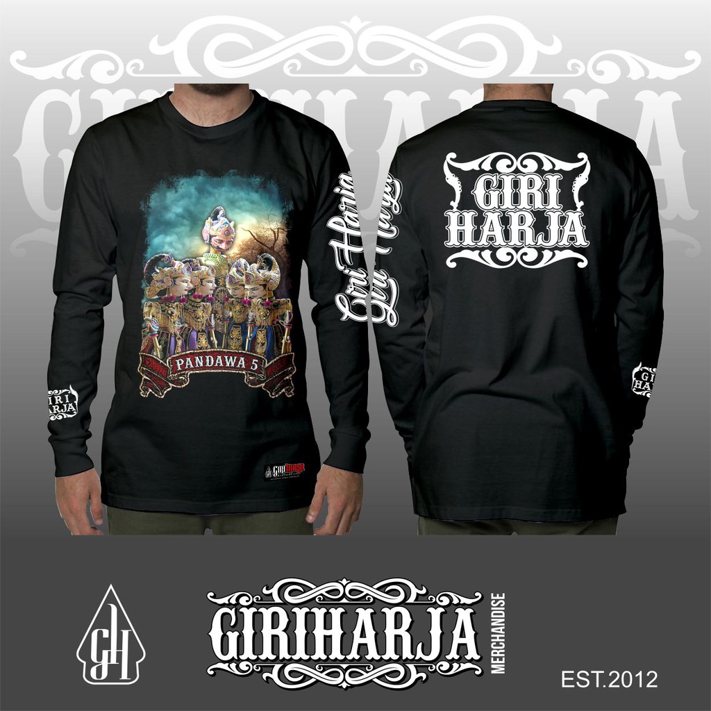 Jual Kaos wayang golek Pandawa 5 / kaos wayang golek Giri Harja / Kaos ...