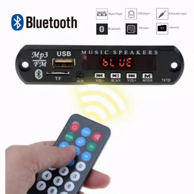 Jual DIY MP3 Player Bluetooth +USB +MMC +FM + Remote +Panel | Shopee ...