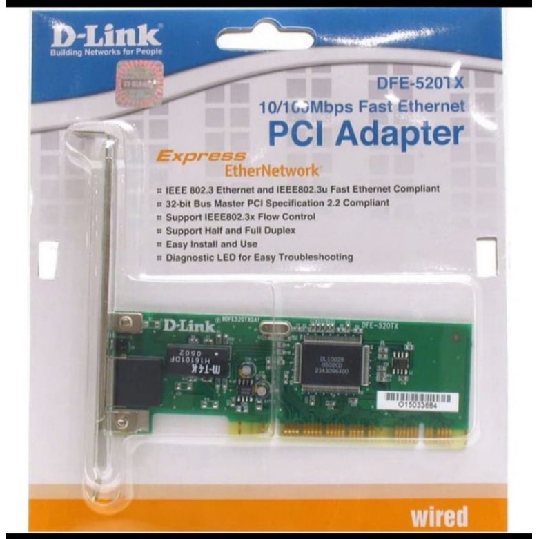 Jual PCI LAN CARD D-LINK DFE-520TX | Shopee Indonesia