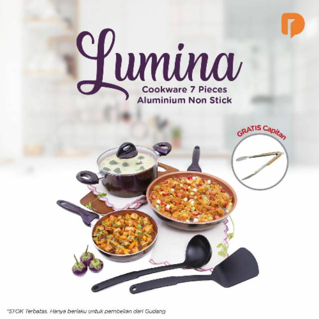 Jual Panci Lumina kekinian anti lengket fullset | Shopee Indonesia