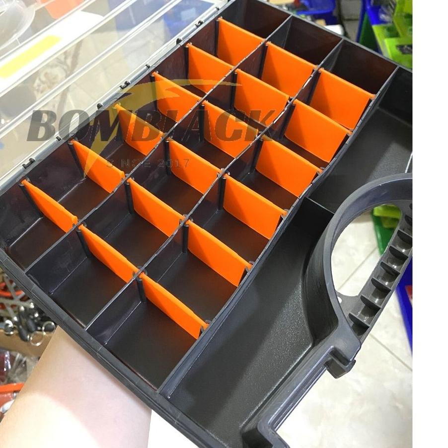 Jual KENMASTER Mini Toolbox Sekat 23 Plastik Tempat Komponen Kotak Mur ...