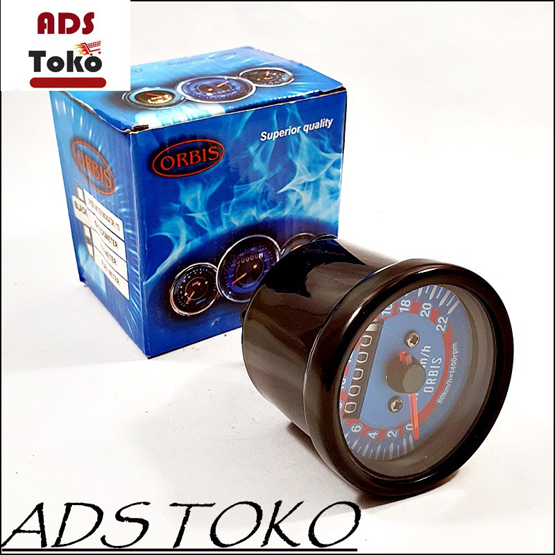 Jual Speedometer Kilo Meter LED Motor Orbis Full Stainless Indikator ...