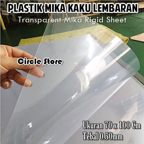 Jual Plastik Mika Kaku Transparan Lembaran PVC Rigid Sheet 70x100cm 0.50mm | Shopee Indonesia