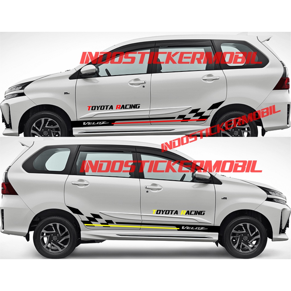 Jual CUTTING STICKER MOBIL VELOZ STICKER STIPE MOBIL TOYOTA AVANZA ...