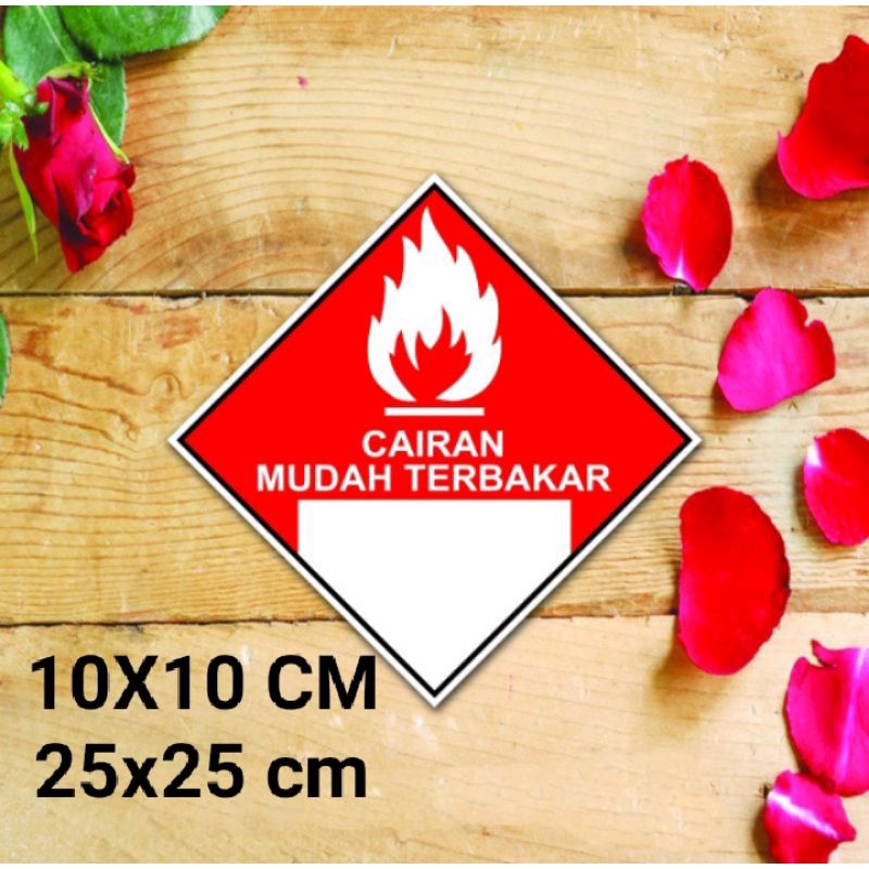 Jual STIKER SIGN SAFETY CAIRAN MUDAH TERBAKAR | Shopee Indonesia