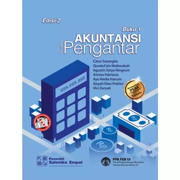 Jual Buku Akuntansi Suatu Pengantar 1 Berbasis PSAK Edisi 2 - PPA FEB ...