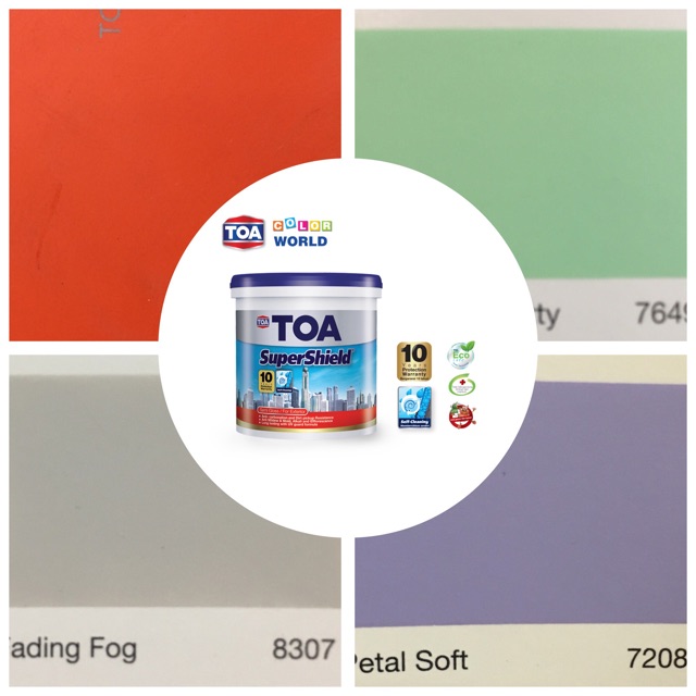 Jual TOA PAINT -Cat tembok Exterior Supershield Semi Gloss kemasan 20 ...
