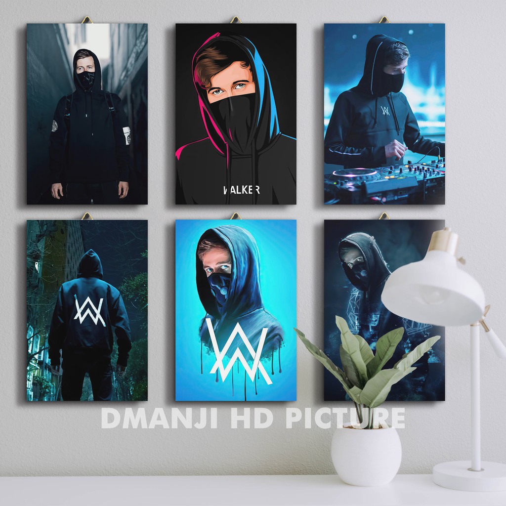 Jual 1-35 HIASAN DINDING ALAN WALKER / POSTER KAYU ALAN WALKER / ROOM ...
