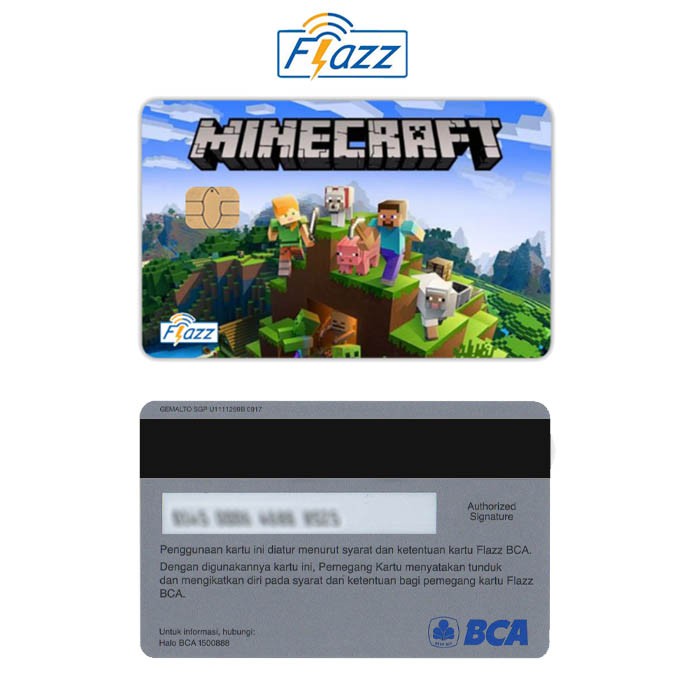 Jual Maincraft Kartu E-Money Flazz BCA Gen 2 NFC Custom Card | Shopee ...
