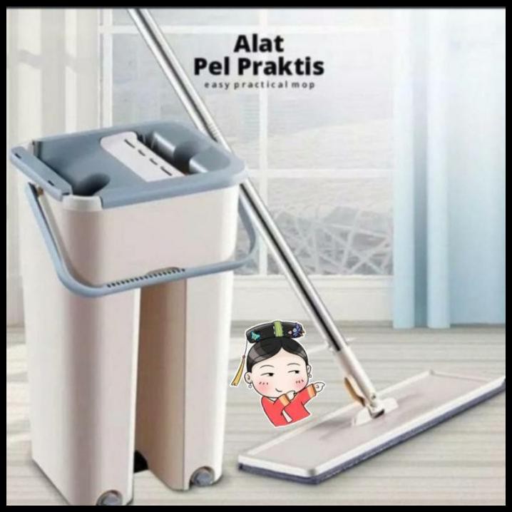 Jual Alat Pel Praktis / Tongkat Pel Dengan 2 Sekat Pemisah Air Bersih ...