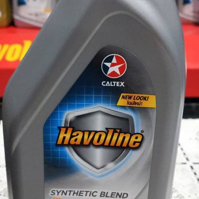 Jual OLI CALTEX HAVOLINE SYNTHETIC BLEND SAE 10w -40 API SN | Shopee ...