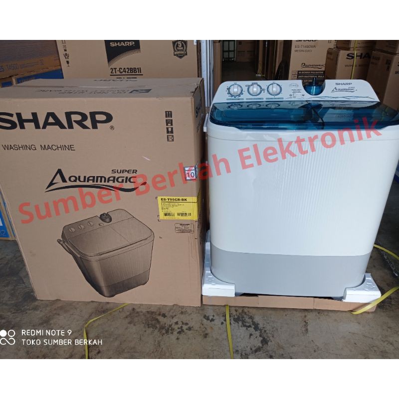 Jual MESIN CUCI SHARP EST 95 CR 9,5KG 2 TABUNG 95CR 9,5KG murah bandung ...