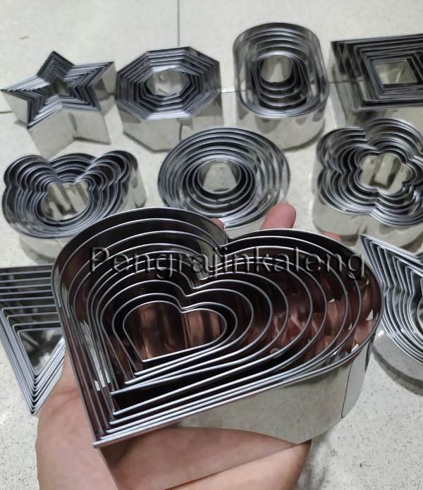 Jual Ring Roti Set / Ring Cutter Set / Ring Roti Stainless Isi 10 PCs ...