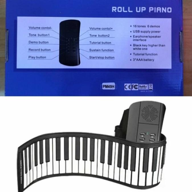 Jual Piano Lipat Roll Up Alat Musik Portabel Portable Keyboard Listrik ...