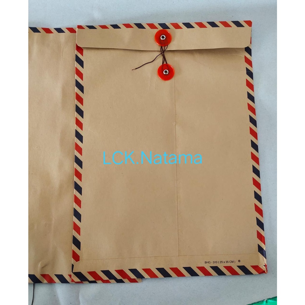 Jual AMPLOP F4 Tali COKLAT AIRMAIL FOLIO (F4) TALI | Shopee Indonesia