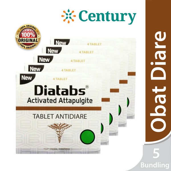 Jual NEW DIATAB TAB 100'S/DIARE/MENCRET/OBAT DIARE/OBAT MENCRET/SAKIT ...