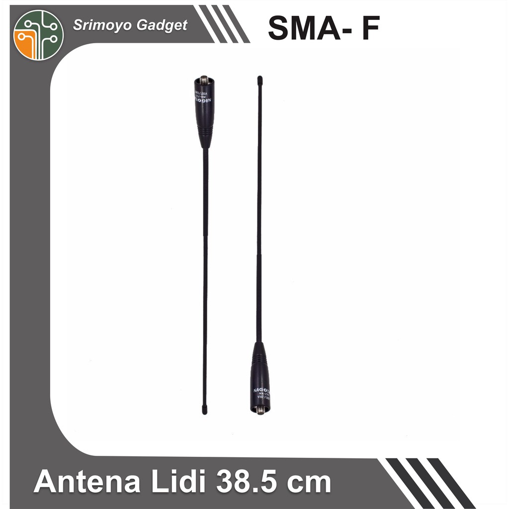Jual Antena Lidi Nagoya 771 SMA-Female Antena 774 Baofeng Pofung Dual Band UHF VHF | Shopee ...