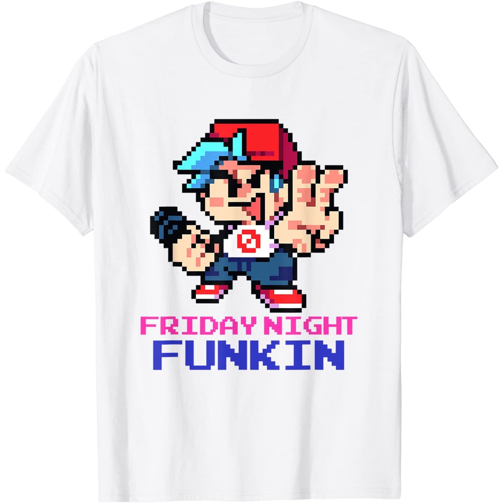 Jual Baju Anak FNF Friday Night Funkin Game Boyfriend Pixel T-Shirt ...