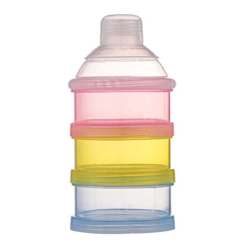 Jual FOOD CONTAINER / Kontainer SUSU BUBUK / Makanan 3 Susun Bening ...