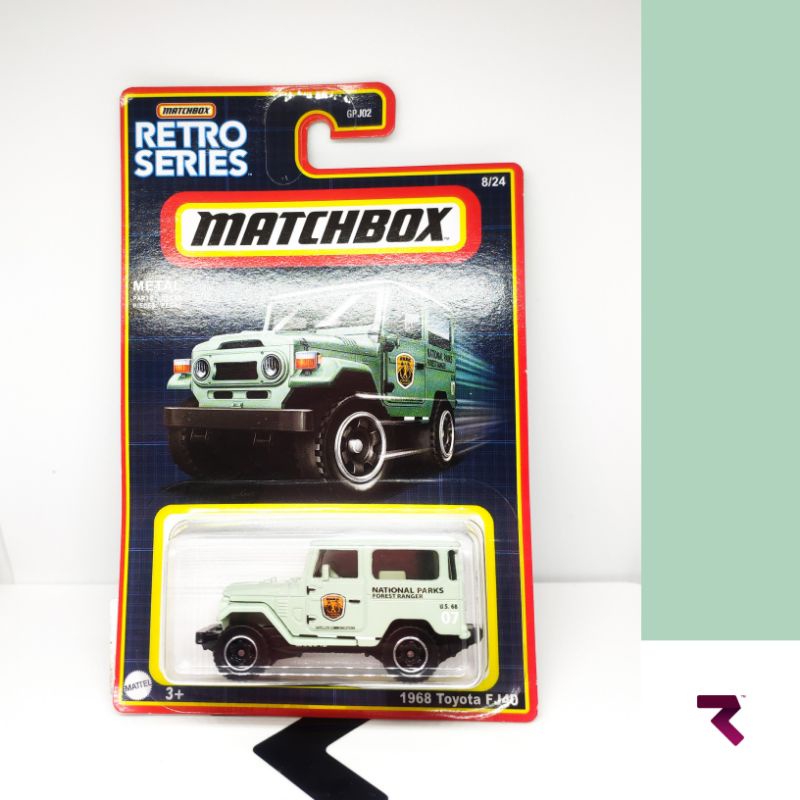 Jual Matchbox Retro Series 1968 Toyota FJ40 National Parks Land Cruiser ...
