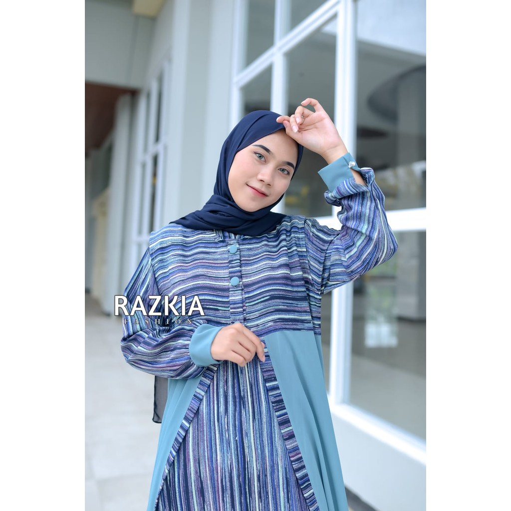 Jual Set Dress Muslimah 2in1 / Setelan Dress + Outer Terlaris 2021 ...