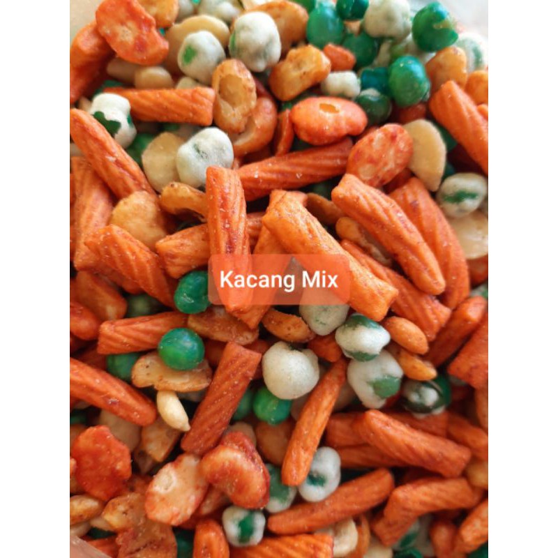 Jual kacang mix 200gr kacang campur snack kiloan makanan ringan jajanan ...