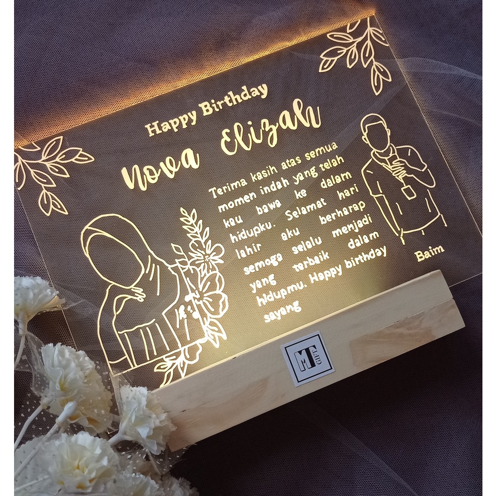 Jual Acrylic Lettering | Akrilik custom Ukuran 15x20cm | KADO WISUDA ...