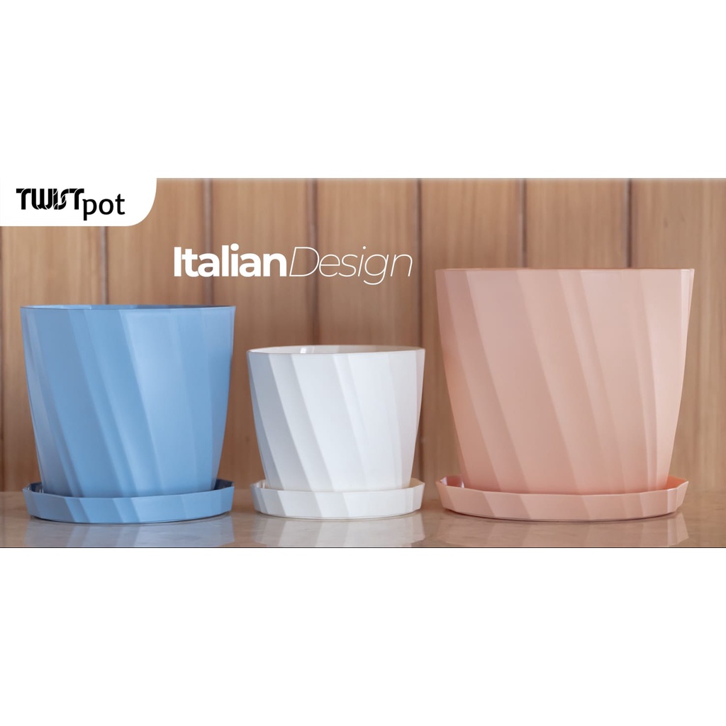 Jual Gessler Pot Twist Bunga - Tanaman Italian Design - Termasuk ...