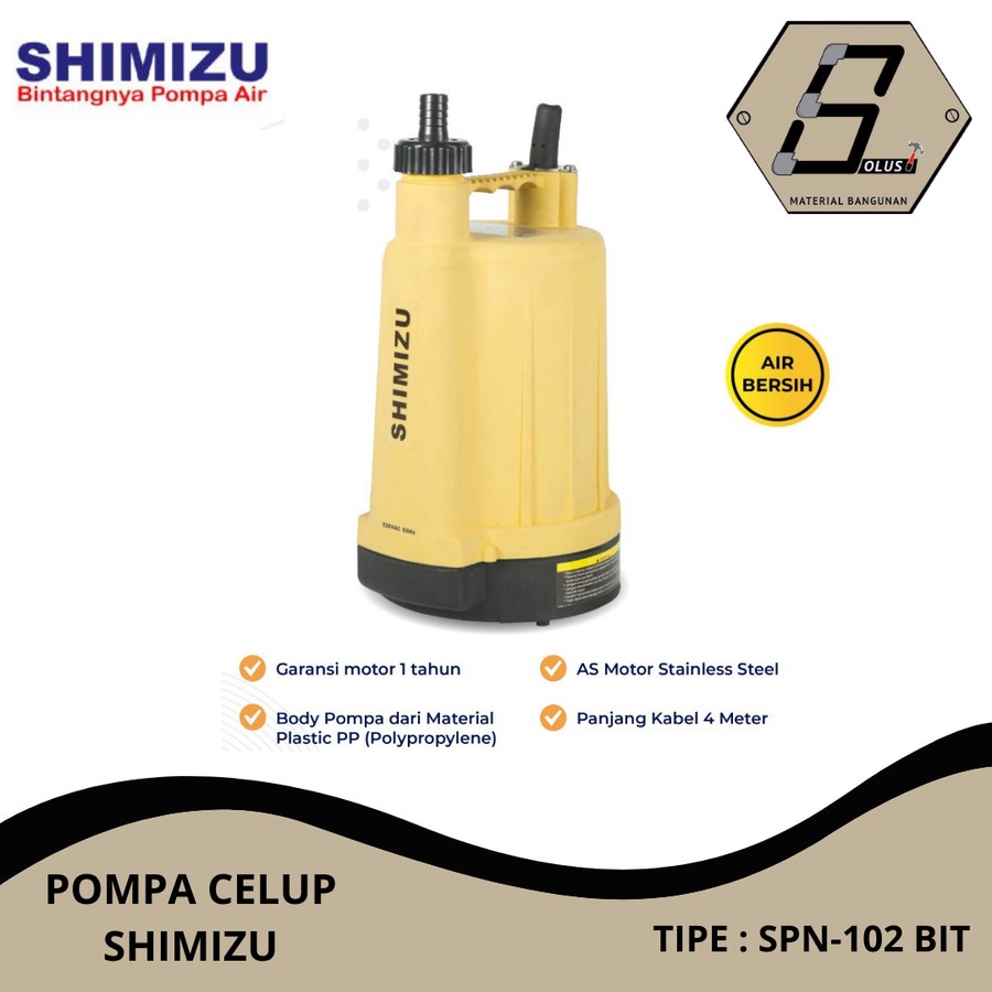 Jual POMPA CELUP AIR BERSIH SHIMIZU SPN 102 BIT SPN102BIT | Shopee ...