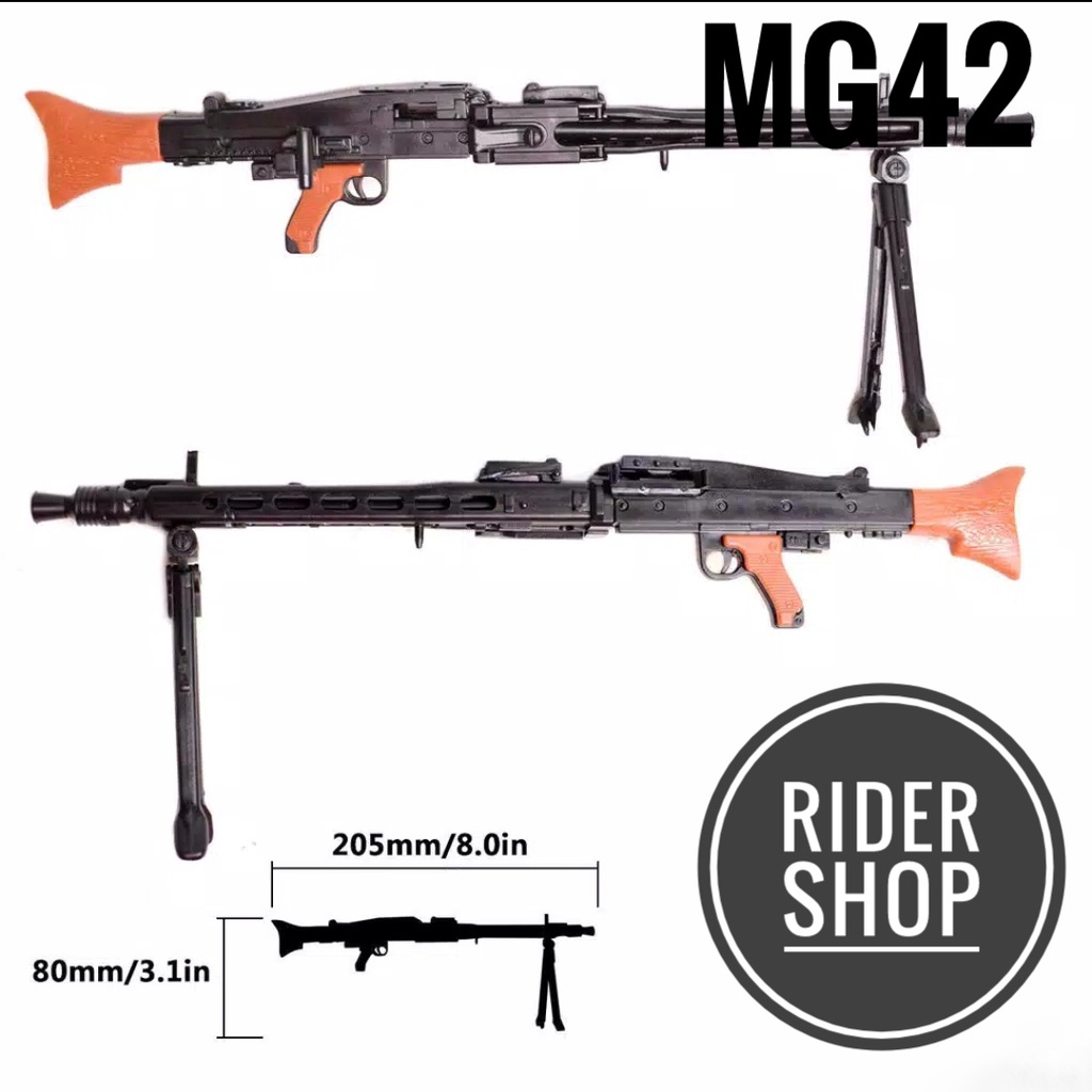 Jual Skala 1/6 1:6 miniatur MG42 Germany Jerman WWII model kit hobi ...