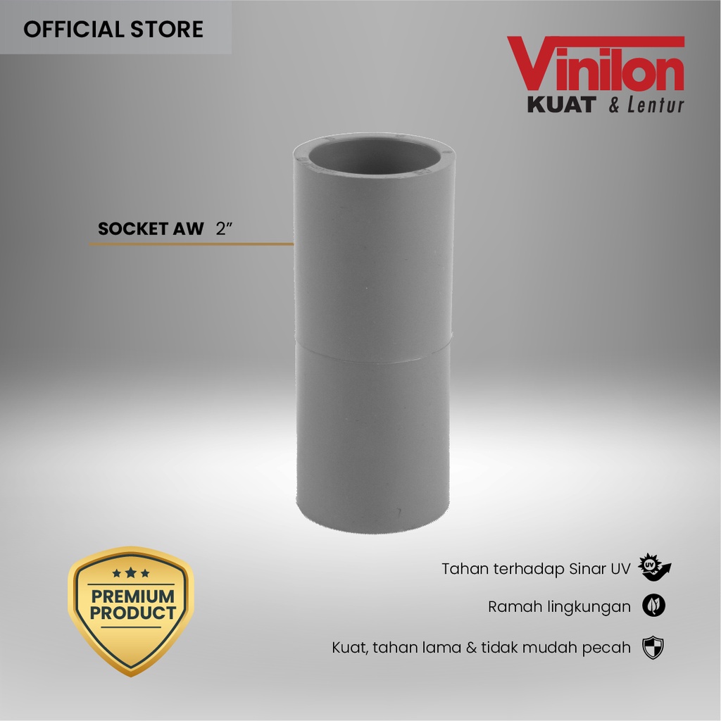 Jual Socket PVC AW 2 Inch Vinilon | Shopee Indonesia
