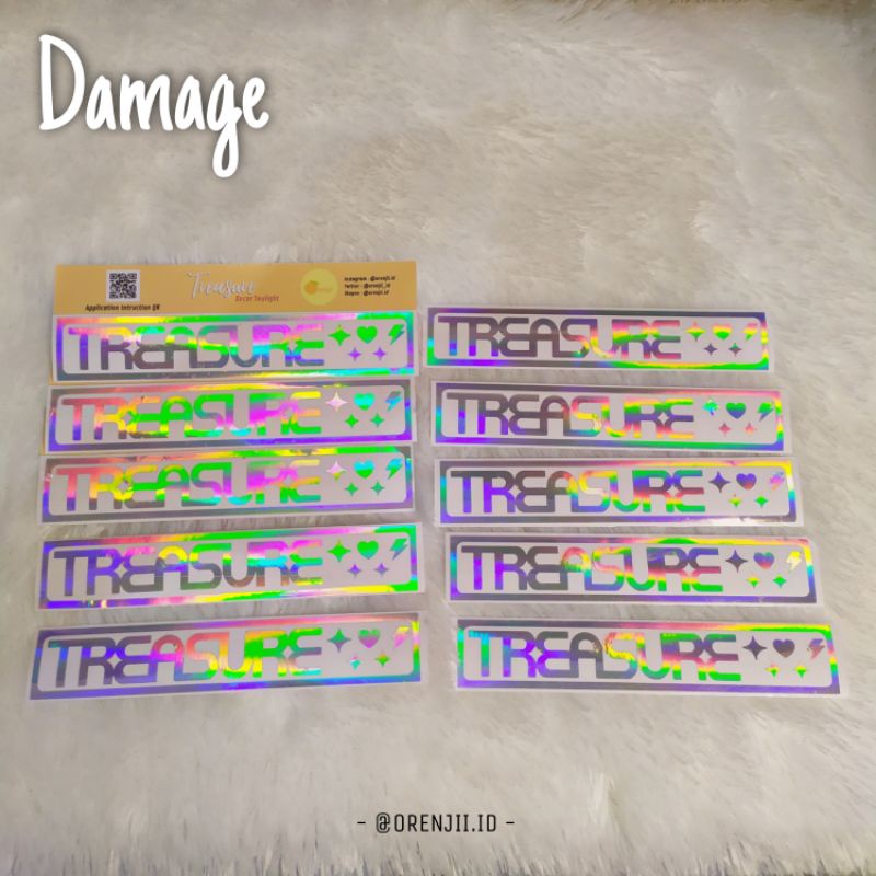 Jual [DAMAGE] DECO TREASURE LIGHTSTICK /DECO TEULIGHT /STIKER HOLOGRAM ...