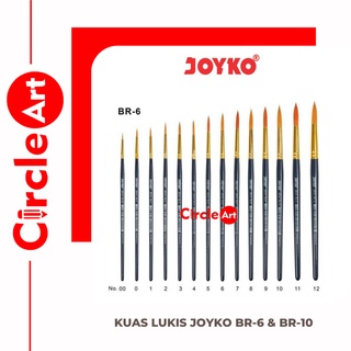 Jual Kuas Lukis Joyko BR-6 No.00-12 BR-10 No 10-12 / Joyko Art Brush ...