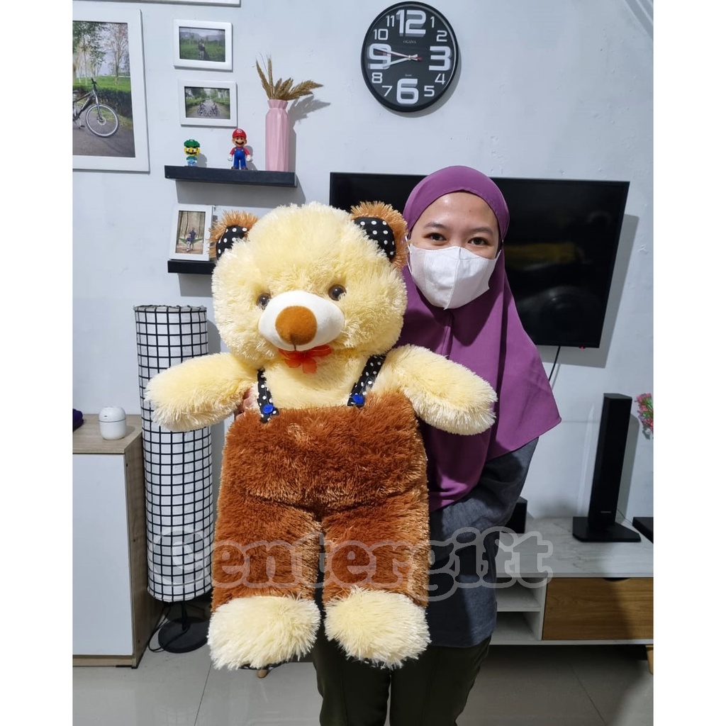 Jual Boneka Teddy Bear OverAll Jojon 65CM Dijamin Besar Termurah ...