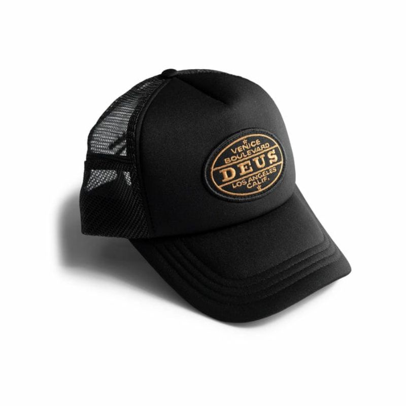 Jual Topi Deus ex Machina Certified Trucker - Black | Shopee Indonesia