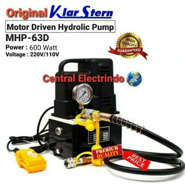Jual Tang Press Hydrolic Pump/Pompa Hidrolik Listrik MHP-63D KlarStern ...