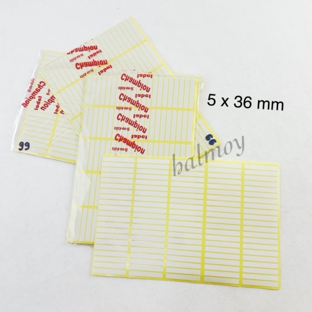 Jual STICKER LABEL / NAMA NO. 99 5 X 36 MM ( 7 LEMBAR ) | Shopee Indonesia